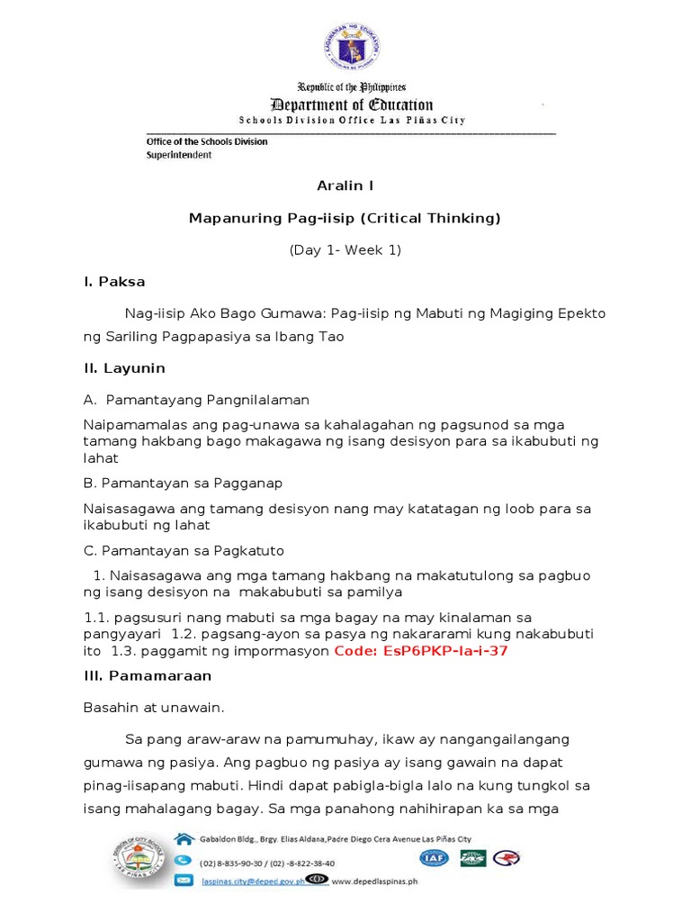 MAPANURING PAG-IISIP.docx