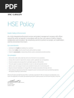 HSE Policy Sample | PDF