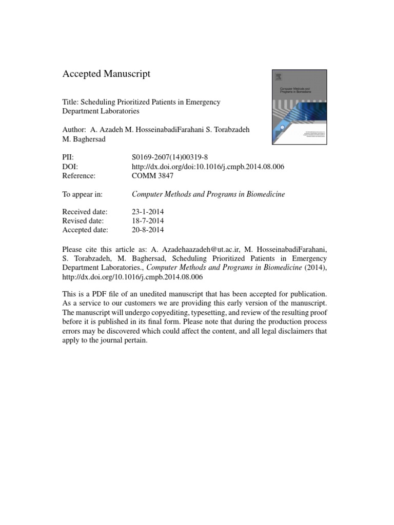 Accepted Manuscript: Computer Methods and Programs in Biomedicine | PDF ...