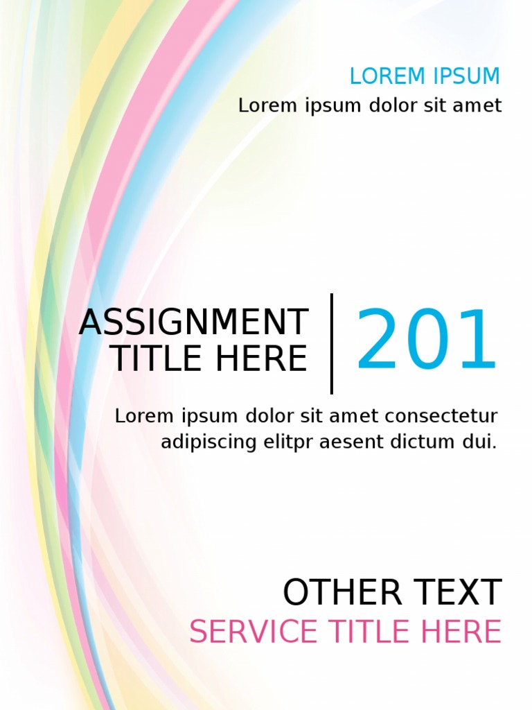 Assignment Cover Page Template - 4 | PDF