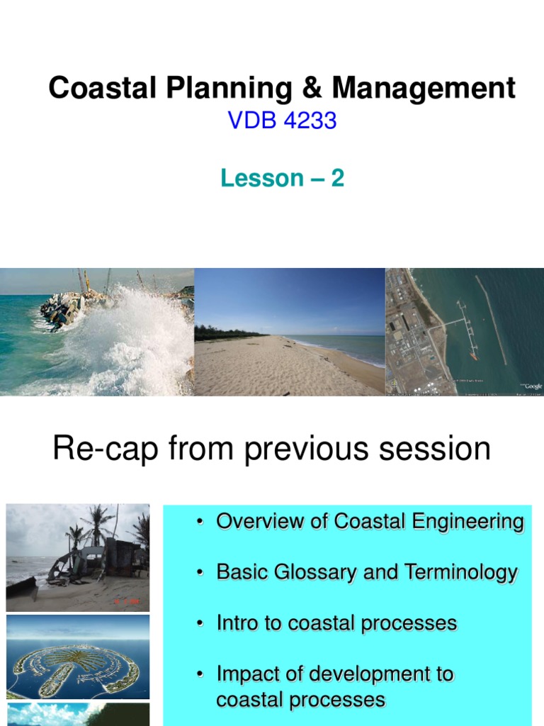Coastal Planning & Management: Lesson - 2 | PDF