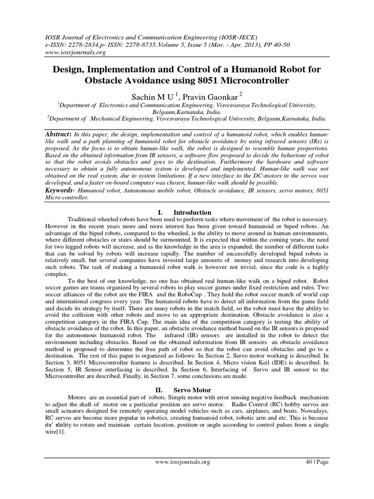Design Implementation and Control of A H PDF | PDF | Operational Amplifier | Servomechanism