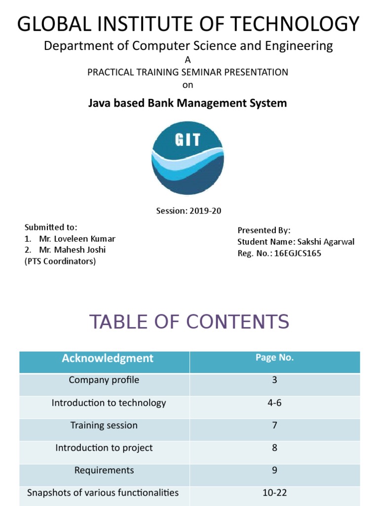 Java Bank Management System Overview | PDF | Java (Programming Language ...