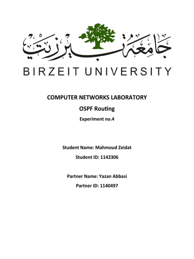 Computer Networks Laboratory OSPF Routing: Experiment No.4 | PDF | Routing | Router (Computing)