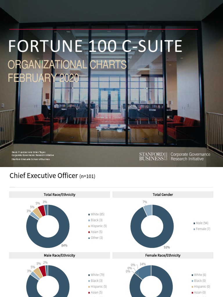 Diversity in The C-Suite: Fortune 100 C-Suite Organizational Charts ...