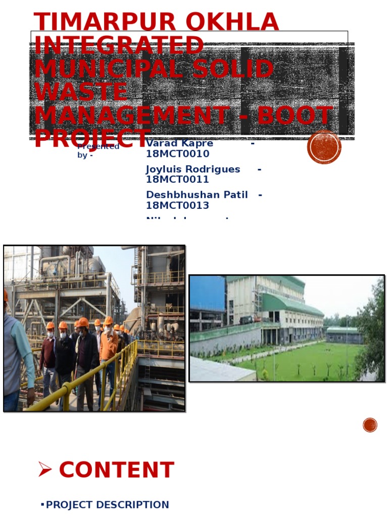 Timarpur Okhla Integrated BOOT | PDF | Environmental Issues | Waste