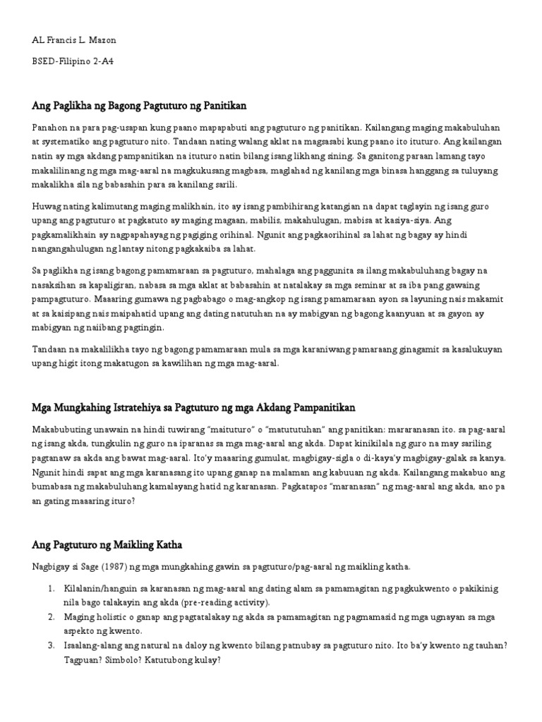Francis Report | PDF