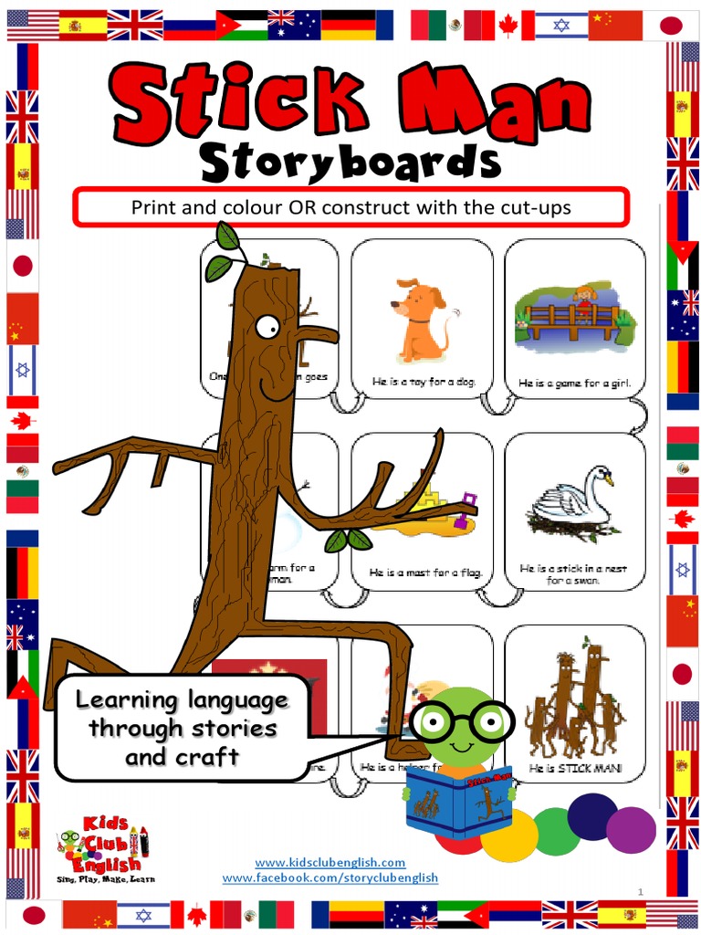 Storyboards: Print and Colour OR Construct With The Cut-Ups | PDF ...