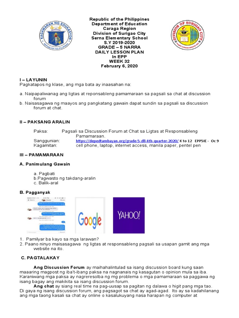 Epp 5 Lesson Plan | PDF