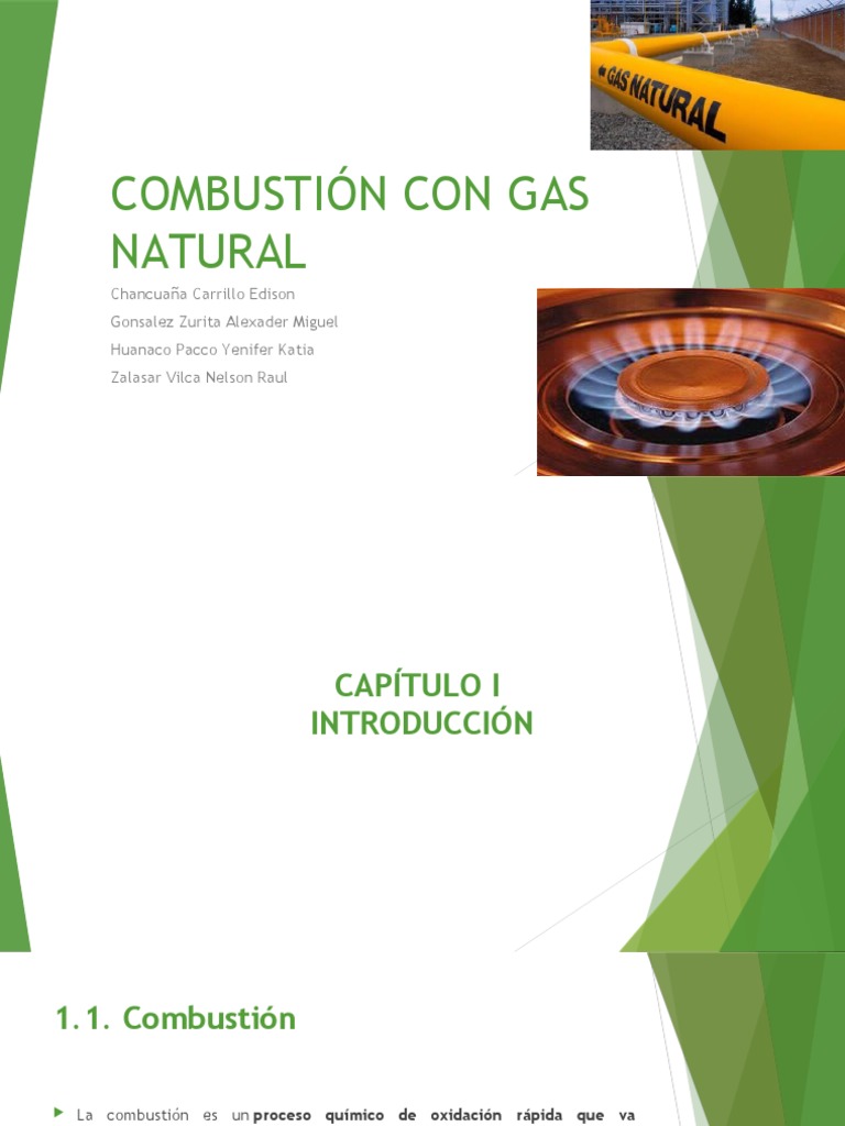 Ventajas y desventajas del gas natural | PDF | Combustión | Combustibles