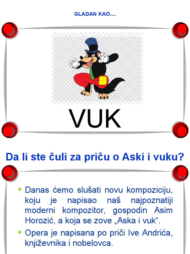 Dan MK - Slušanje Muzike - Aska I Vuk | PDF