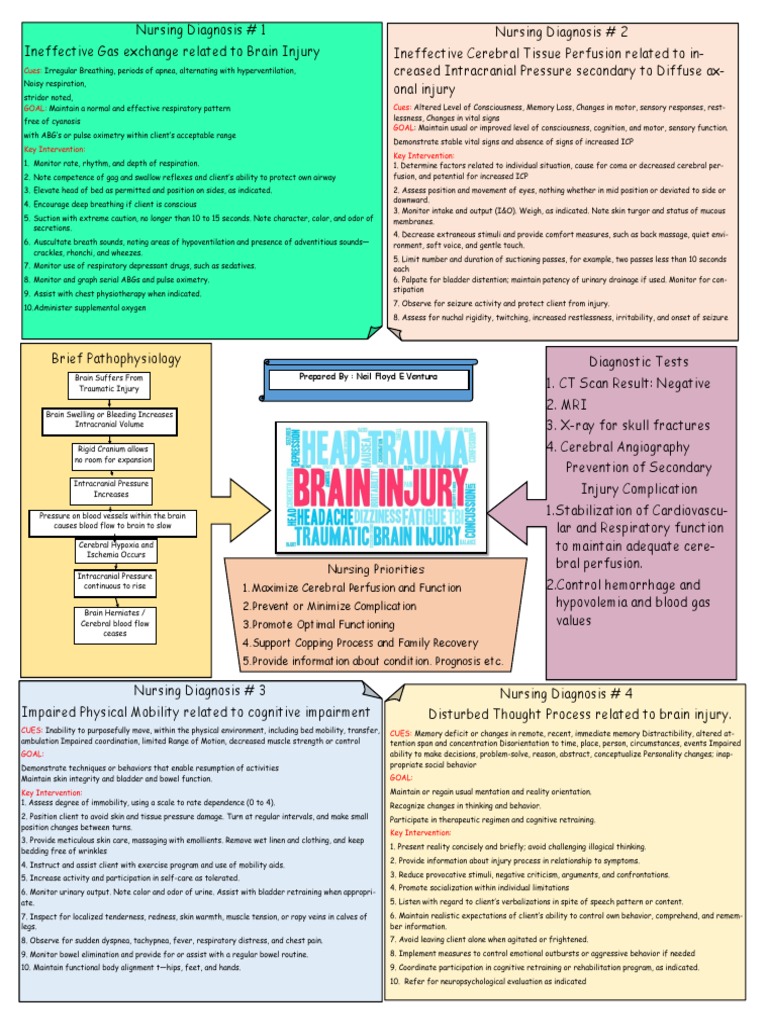 Concept Map, Neil Floyd Ventura PDF | PDF | Traumatic Brain Injury ...