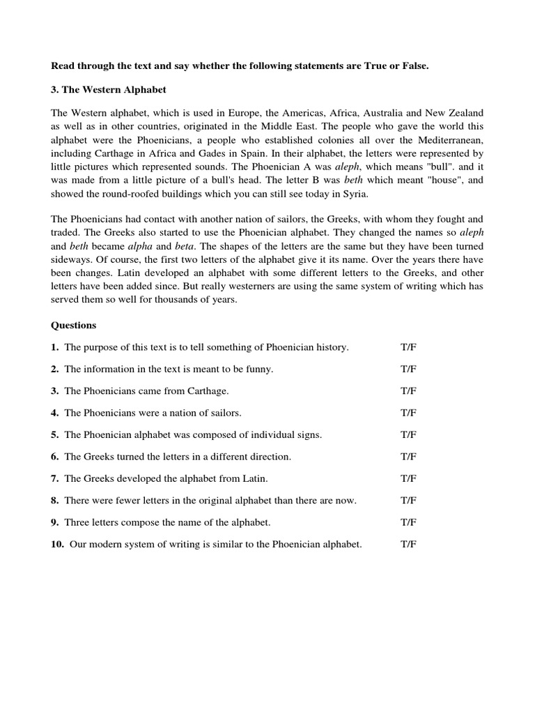 B1 Reading Comprehension 8 | PDF