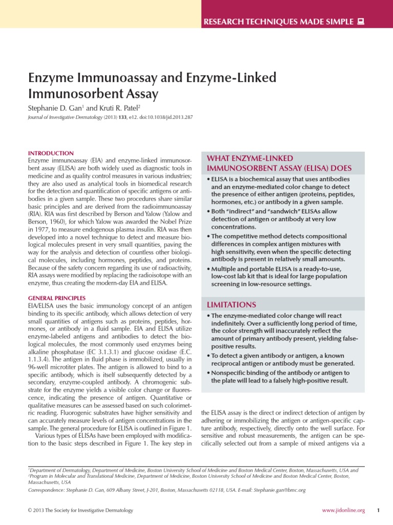 Elisa Gad | PDF | Elisa | Immunoassay