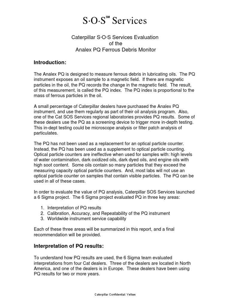 Evaluation of the Analex PQ Ferrous Debris Monitor for Use in ...