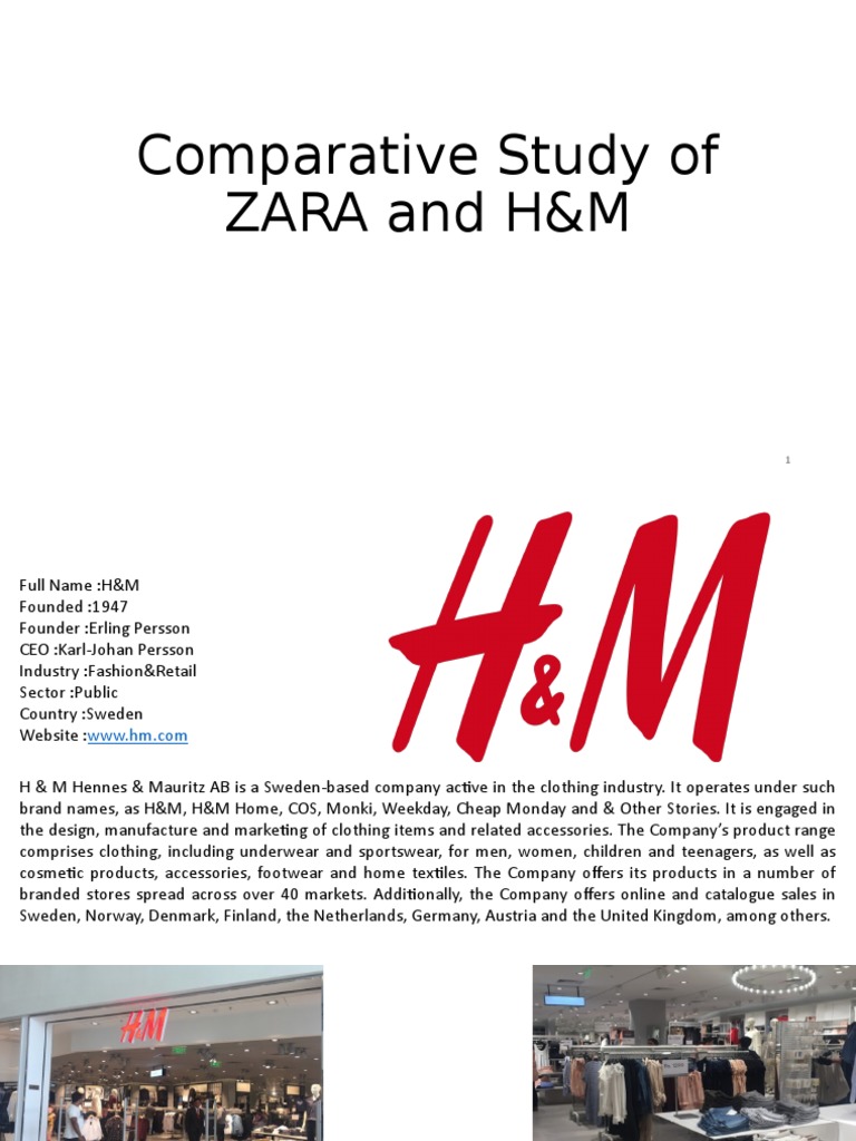 Assgn-I Marketing Mix Zara and H&M | PDF | Retail | Fashion