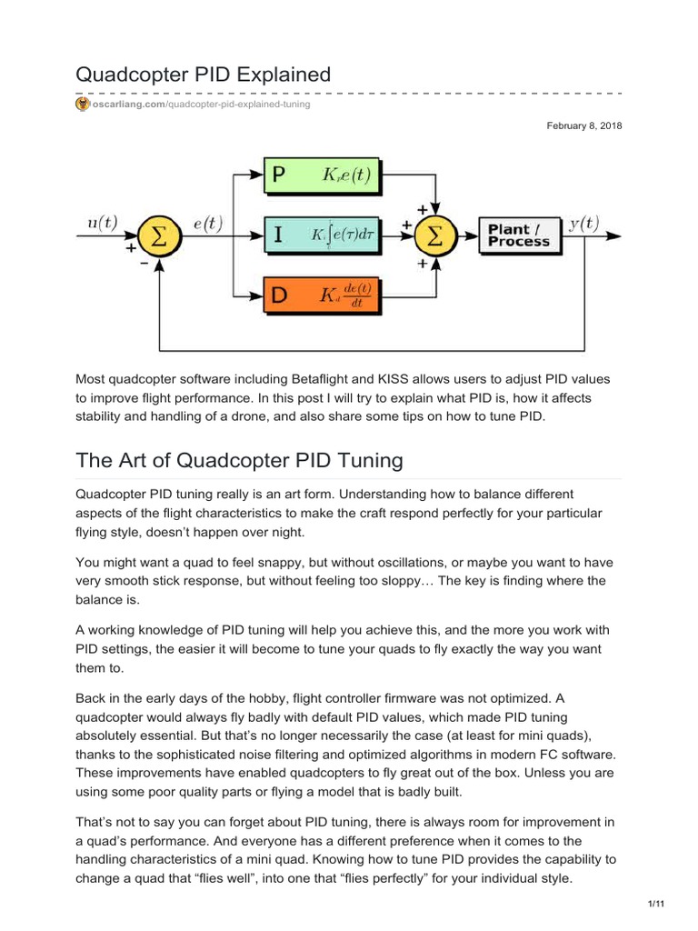 Quadcopter PID Explained | PDF | Control Theory | Mechanical Engineering