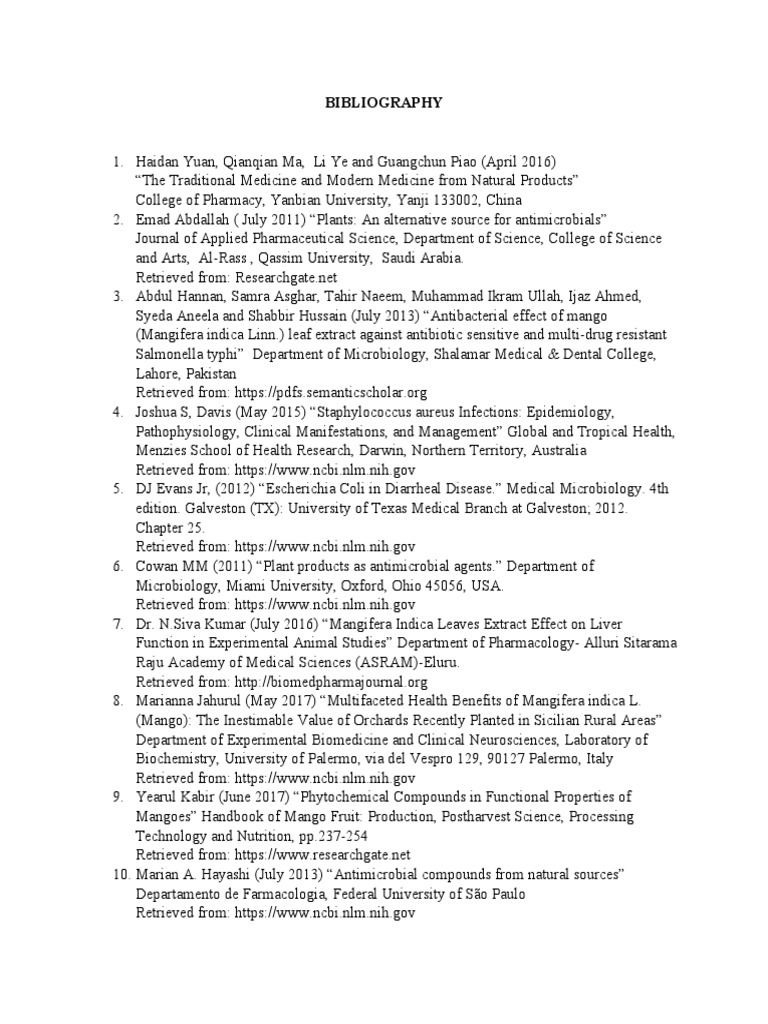 Bibliography | PDF | Antimicrobial | Pharmacy