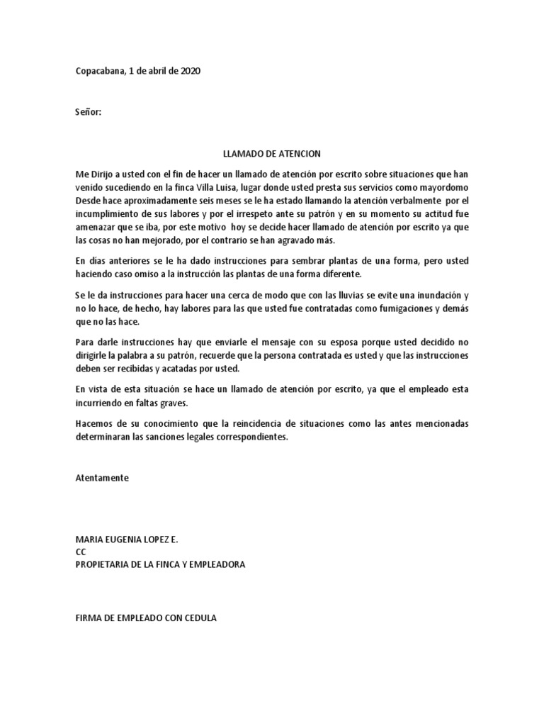 Llamados de Atencion | PDF | Agitación | Violencia