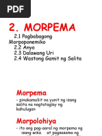 Aralin 2 Ang Ponolohiya, Morpolohiya, Sintaks, at Semantika | PDF