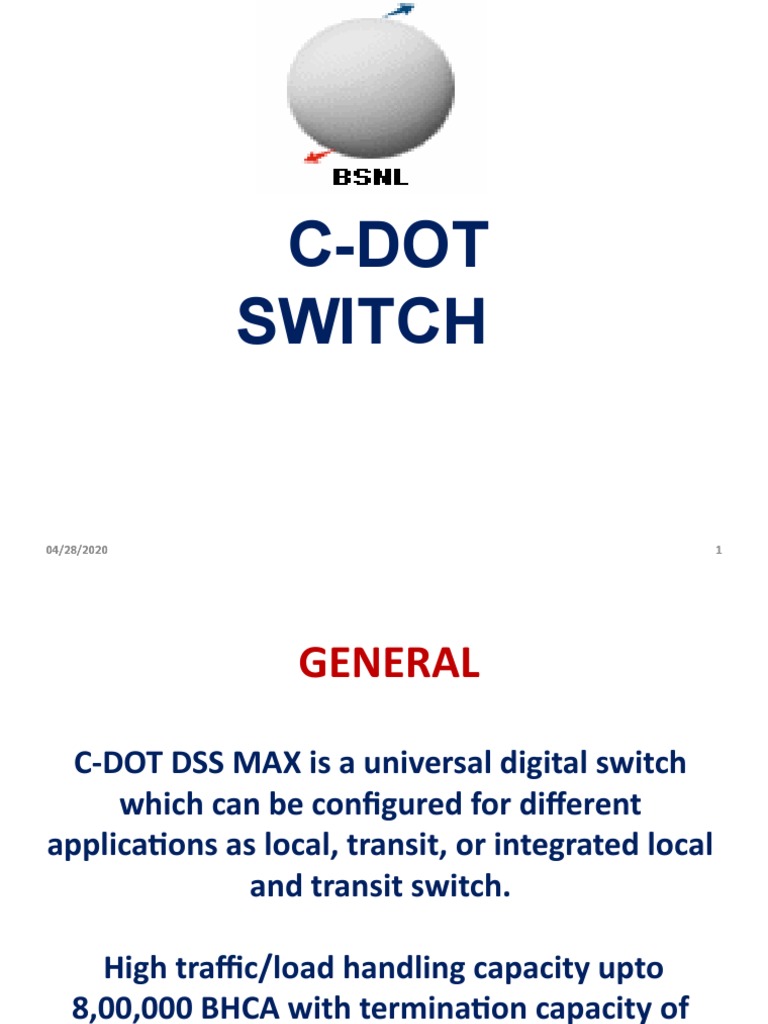CDOT | PDF | Telephone Exchange | Input/Output
