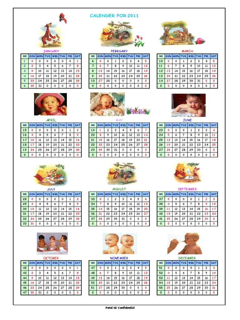 Lifetime Calendar | PDF