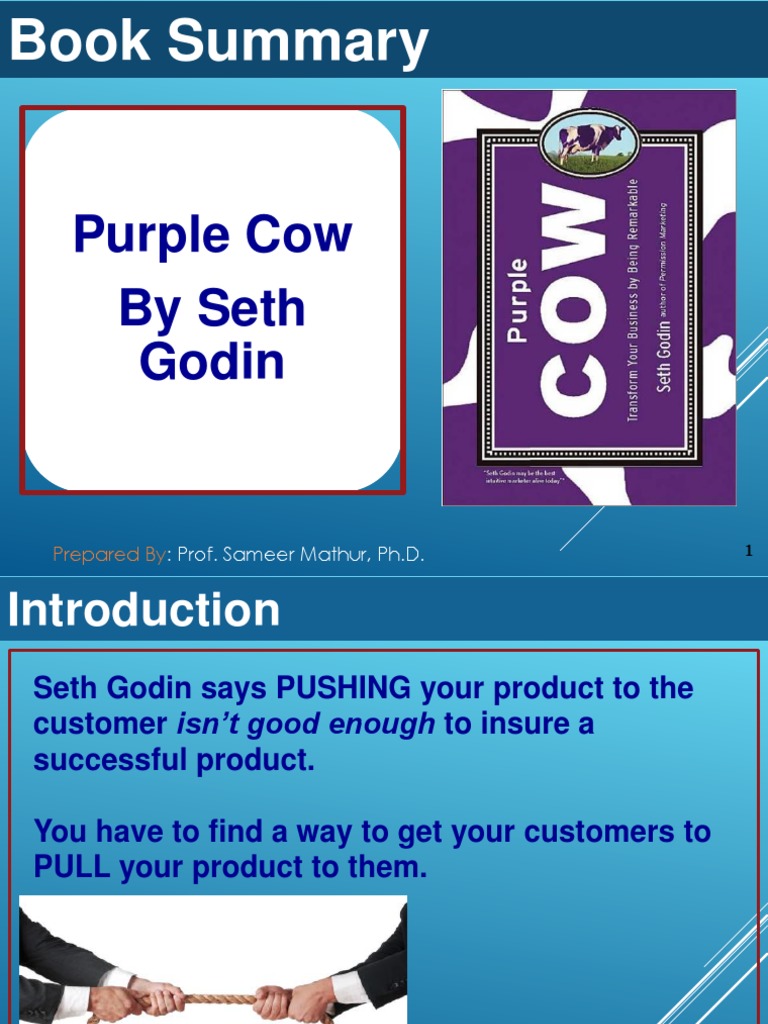 Purple Cow by Seth Godin: Book Summary | PDF | Target Audience | Marketing
