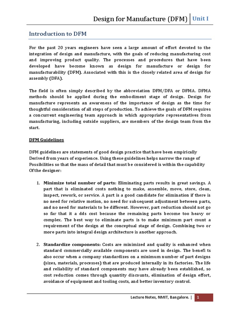 DFM Module 1 | PDF | Creep (Deformation) | Strength Of Materials