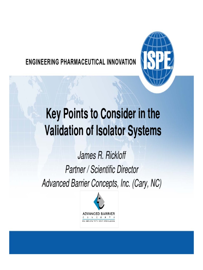 Isolator Validation Guidelines Overview | PDF | Verification And ...