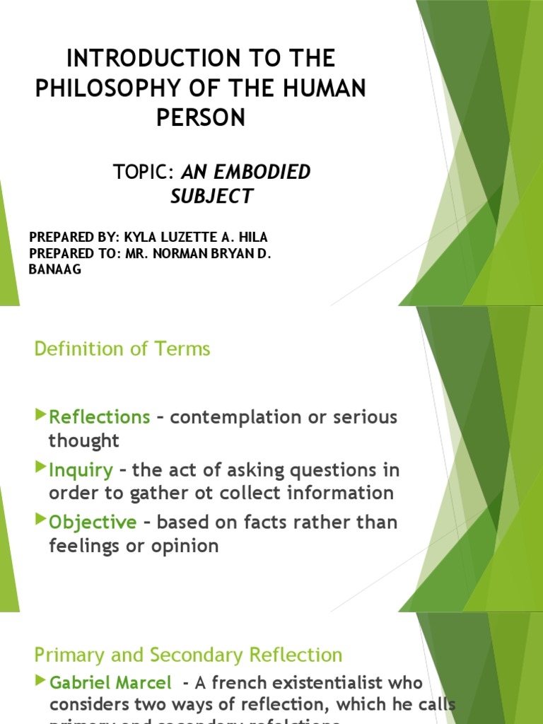 Hila Kyla Luzette - An - Embodied - Subject | PDF | Metaphysics ...