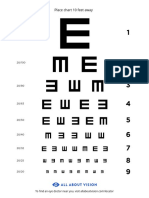 Tumbling e Chart PDF | PDF | Visual Acuity | Visual Impairment