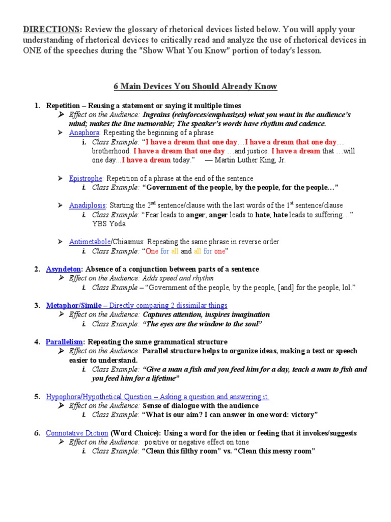 Rheotirical Devices and Appeals | PDF | Metaphor | Fallacy