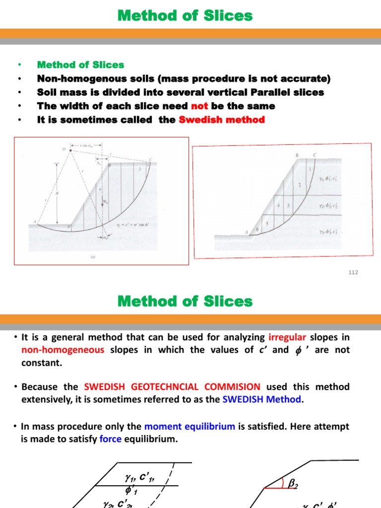 Method of Slices PDF | PDF | Mechanical Engineering | Applied And ...