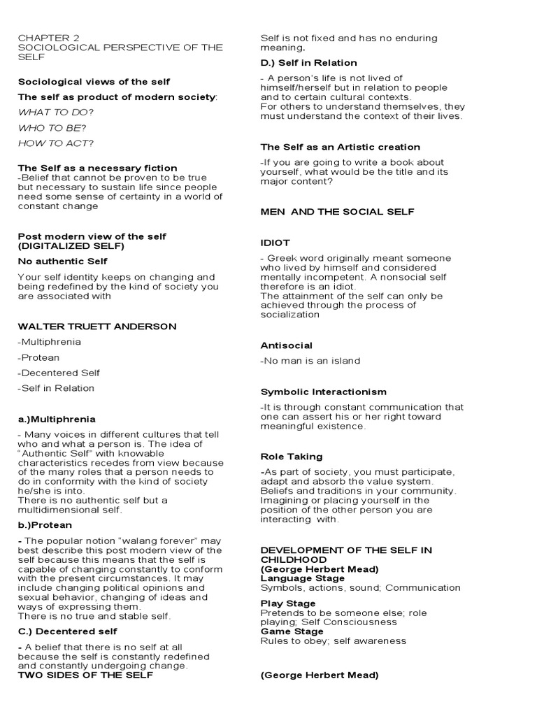 Understanding The Self Reviewer Chapter 2 | Download Free PDF | Self ...
