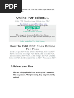 Easy To Use Online PDF Editor Sedja | PDF | Online And Offline | Hyperlink