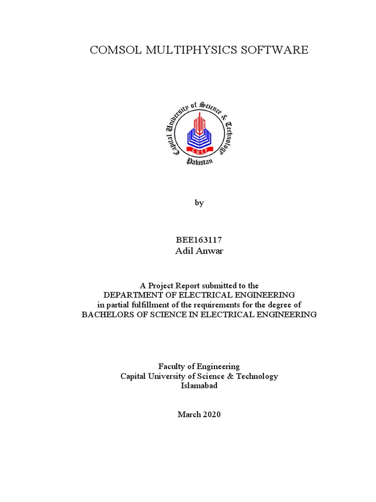 Comsol Multiphysics Software: Adil Anwar | PDF | Inductor | Transformer