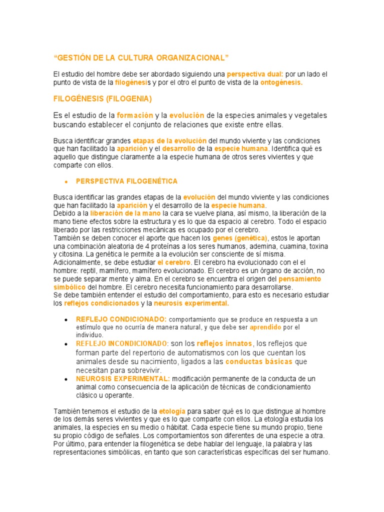 Ontogénesis y filogénesis en la evolución humana | PDF | Evolución ...