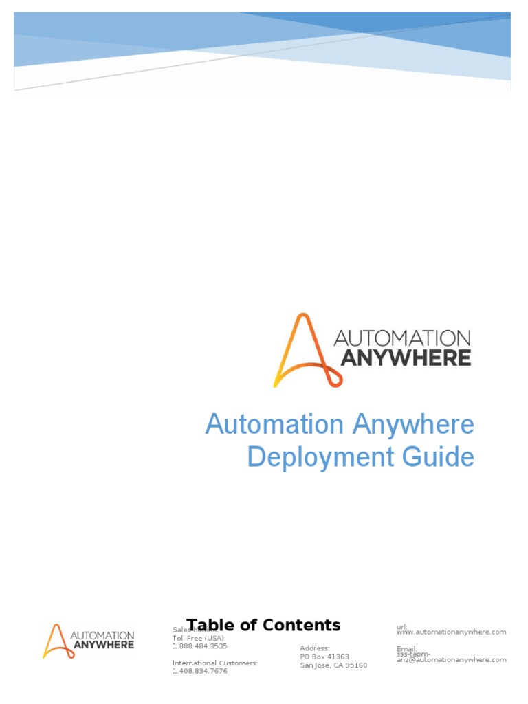 Automation Anywhere - Deployment Best Practices | PDF