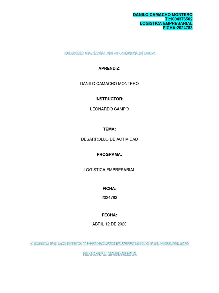 Actividad Desarrollada Danilo Camacho Montero PDF | PDF | Permuta ...