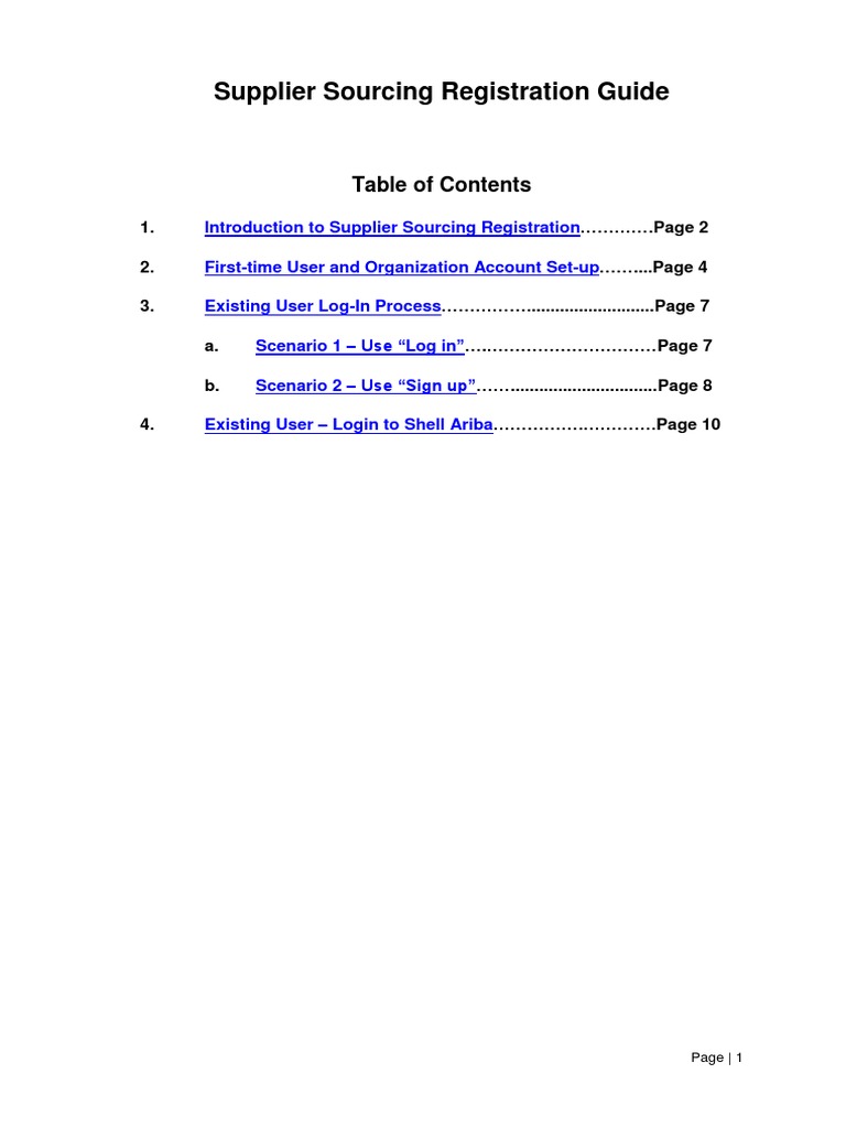 Sharp Supplier Sourcing Registration Guide | PDF | Login | User (Computing)