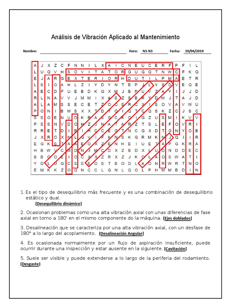 EA - 1 - Sopa de Letras | PDF | Engranaje | Física