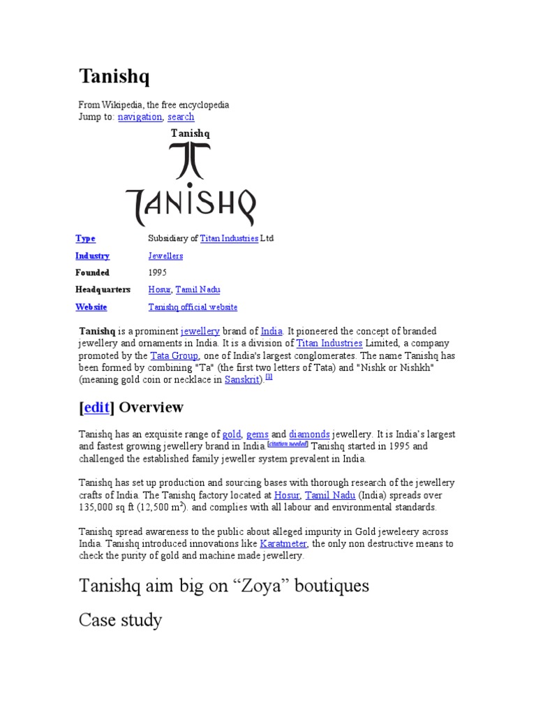 Tanishq | PDF | Retail | Jewellery