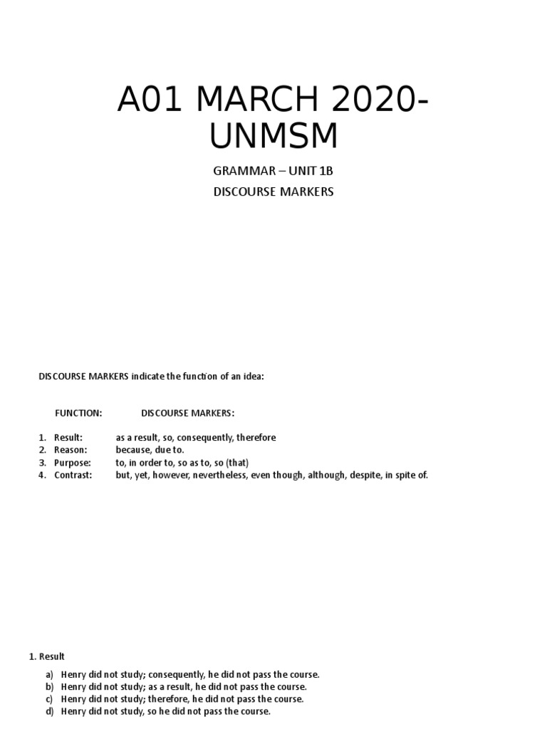 Linkers - Advanced 1 | PDF | Syntactic Relationships | Linguistic Typology