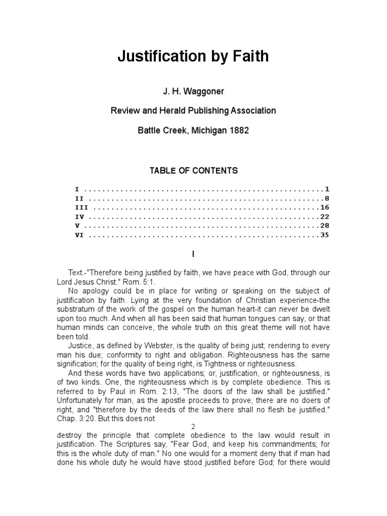 Understanding Justification by Faith | PDF | Justification (Theology ...