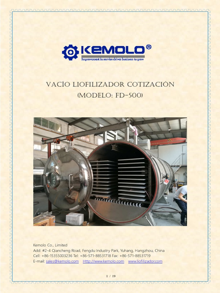 Kemolo Liofilizador FD-500 | Descargar gratis PDF | Refrigeración ...