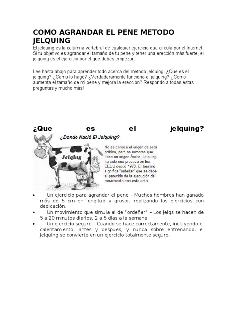Metodo Jelquing | PDF | Science | Biología