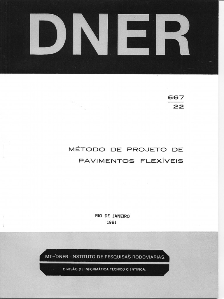 DNER - 667 1981 Método de Projeto de Pavimentos Flexíveis | PDF