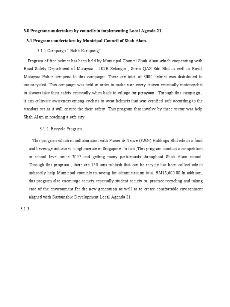 Report Local Government | PDF