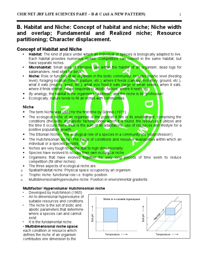 Csir Net JRF Life Sciences Part-B & C (As A New Pattern) | PDF ...