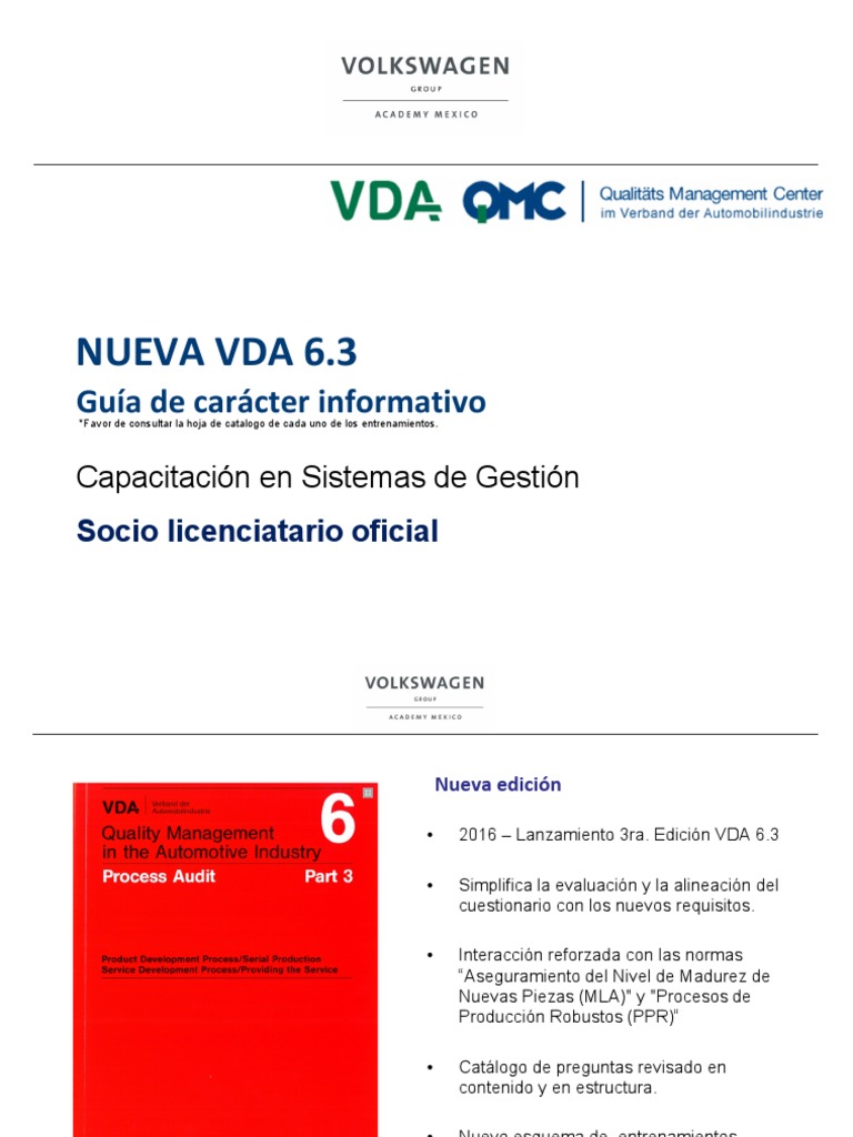 Curso Auditor Interno VDA 6.3 2023 | PDF | Business | Informática